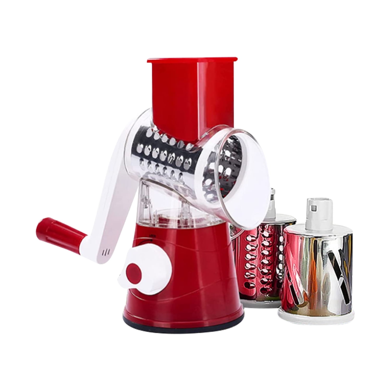 JS Gourmet - 3 in 1 Multi-Slicer, Slice, Shred and Grate, Red - Walmart.com