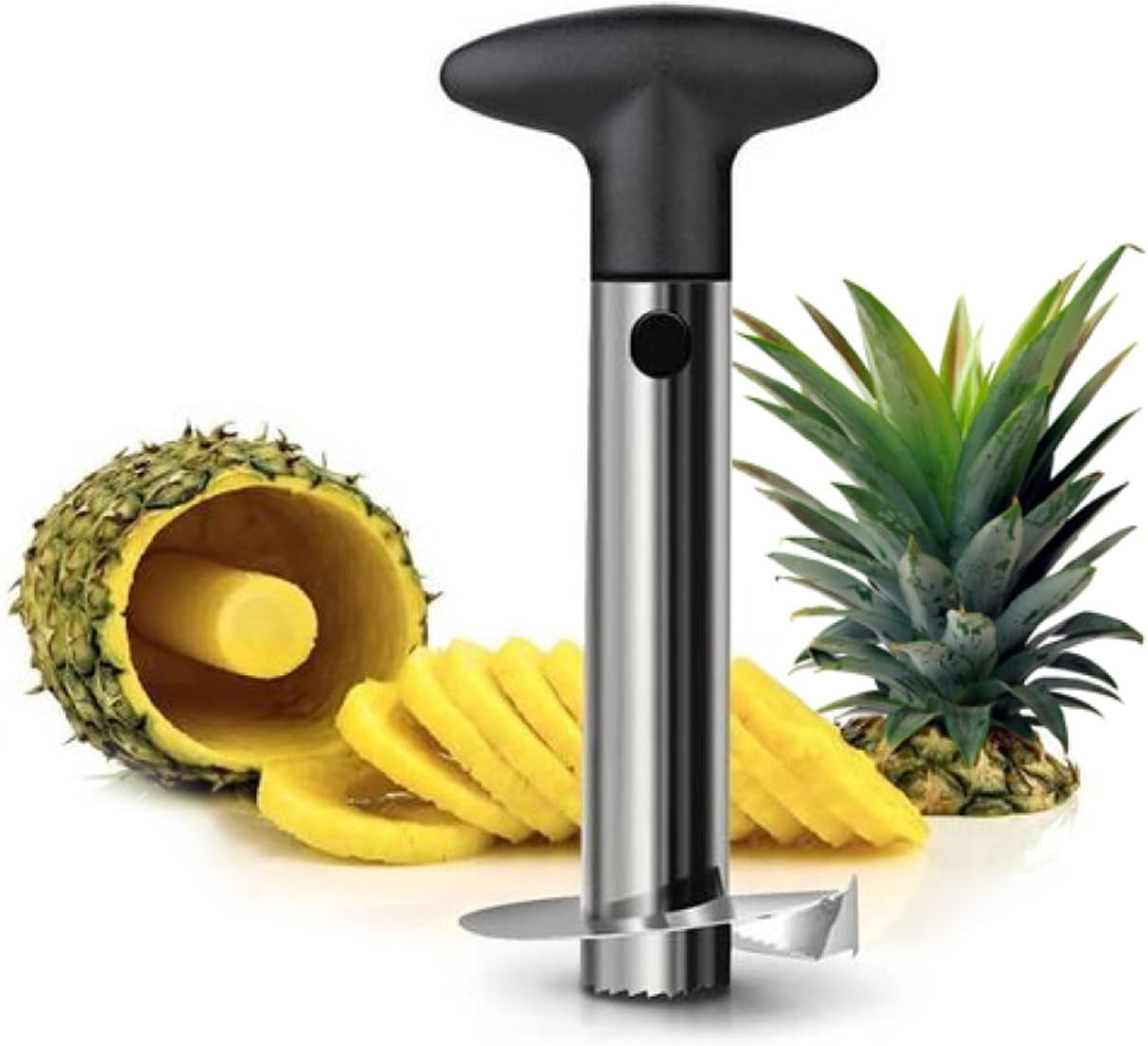 JS Gourmet - Pineapple Corer and Slicer (peel, slice and core ...