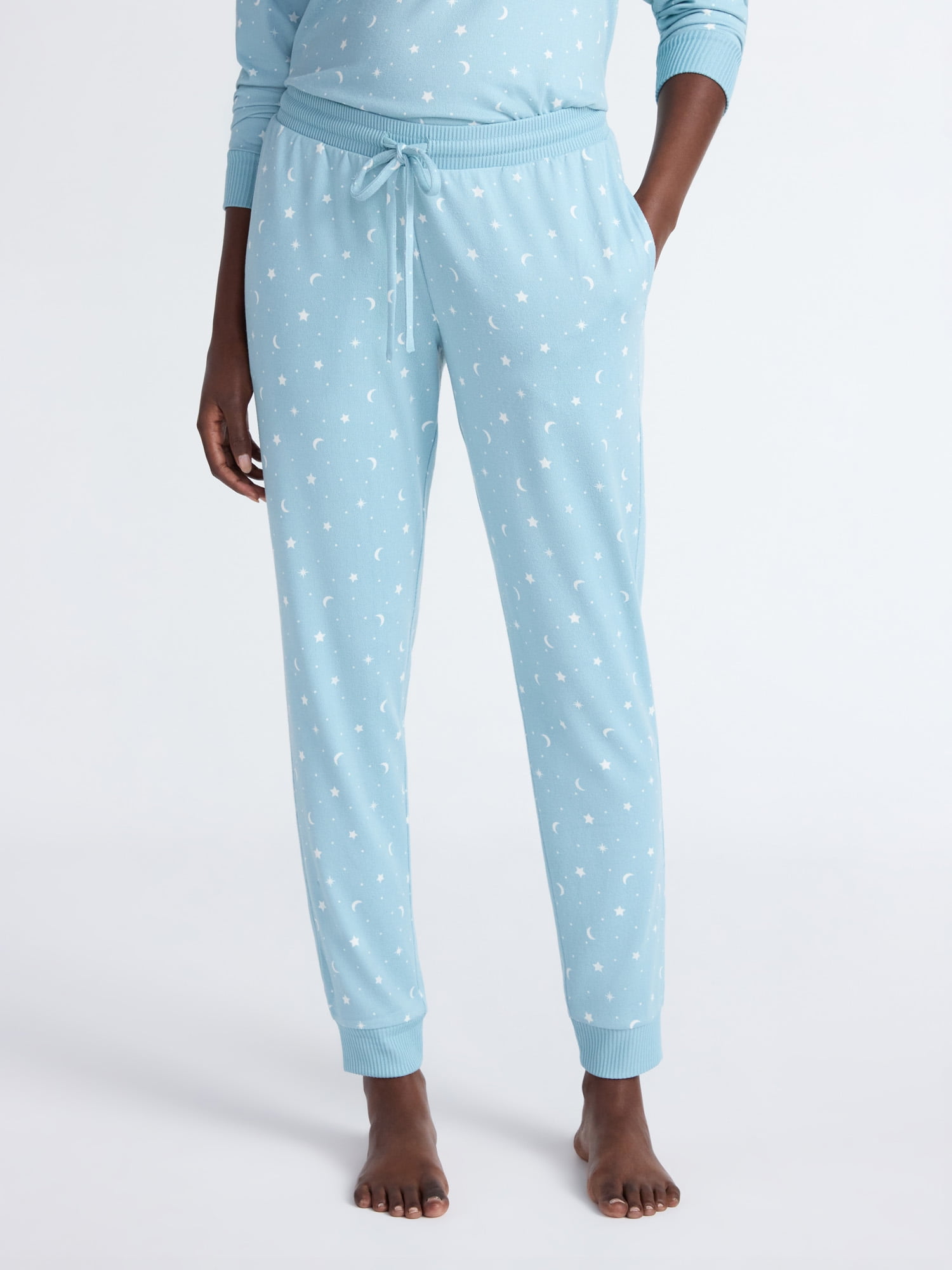 Joyspun Women's Cozy Lounge Collection Hacci Knit Sleep Joggers, 29 ...
