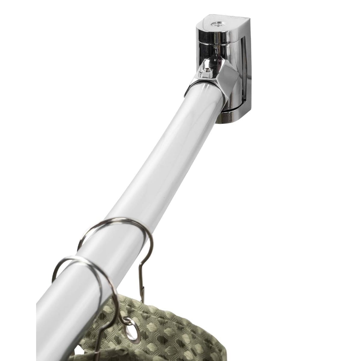 Wall-Mounted Adjustable Curved Shower Rod, Chrome Finish - Walmart.com