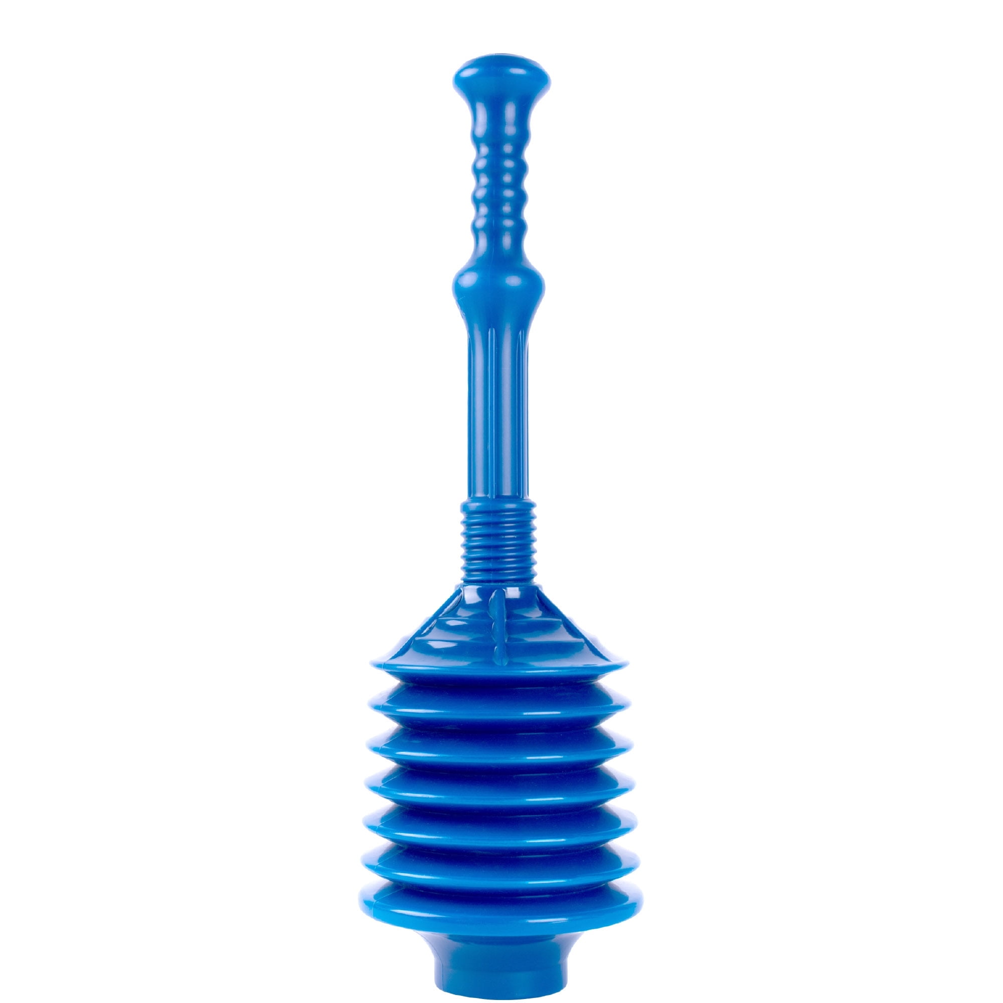 JS Jackson Supplies Toilet Plunger, Blue, Accordion Design, Splash-Free ...