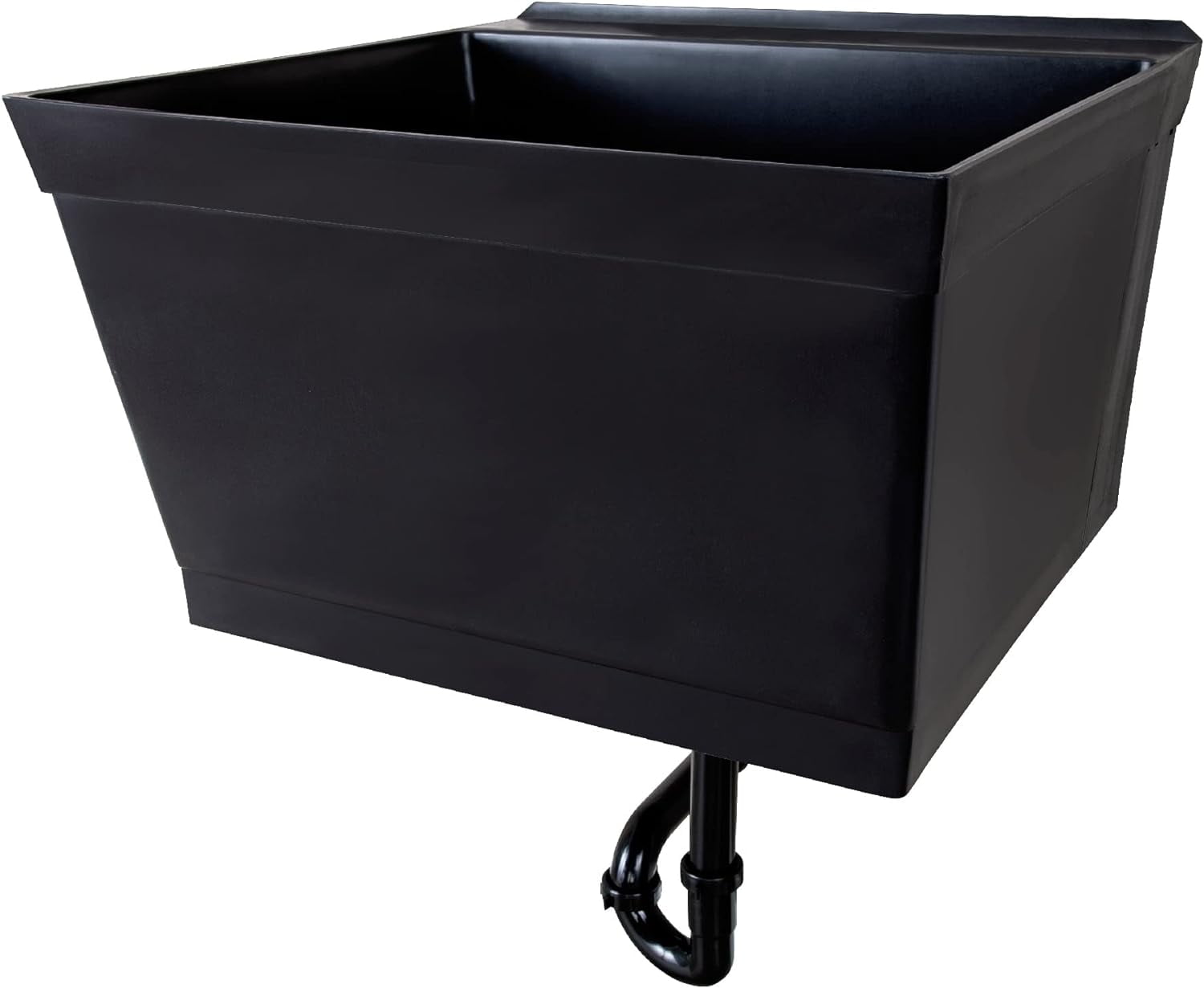 JS Jackson Supplies Tehila Black Wall-Mounted Utility Sink Tub Kit ...