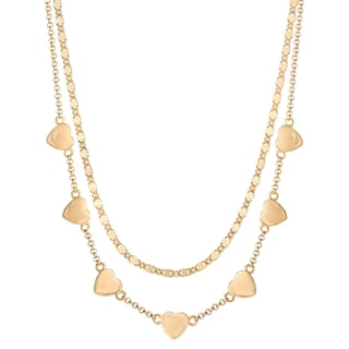 JS Jessica Simpson Women’s Gold Plated Sterling Silver CZ Layered ...