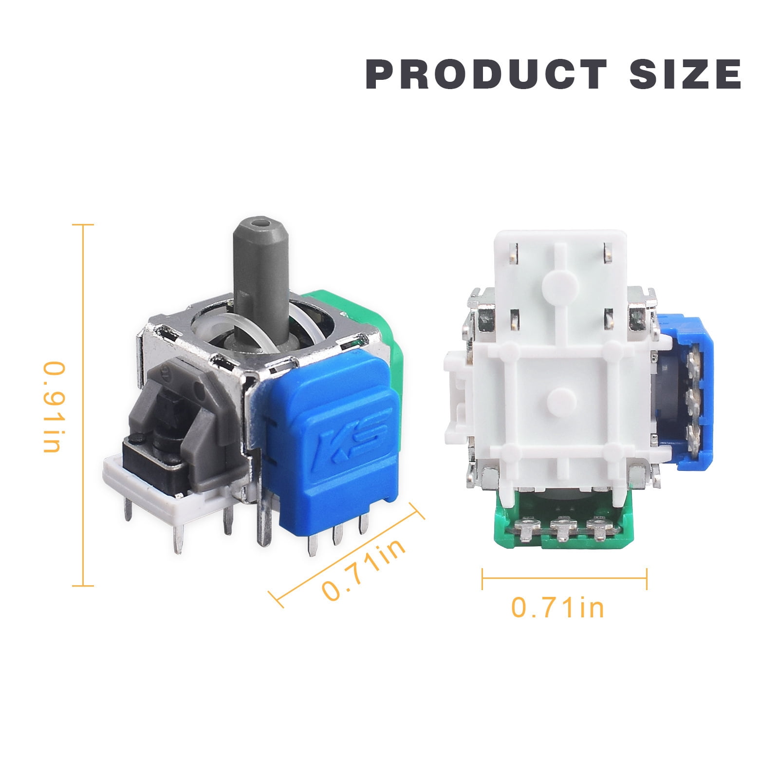 JS13 PRO Upgraded TMR Magnetic Resistance Joystick - Hall Effect 3D ...