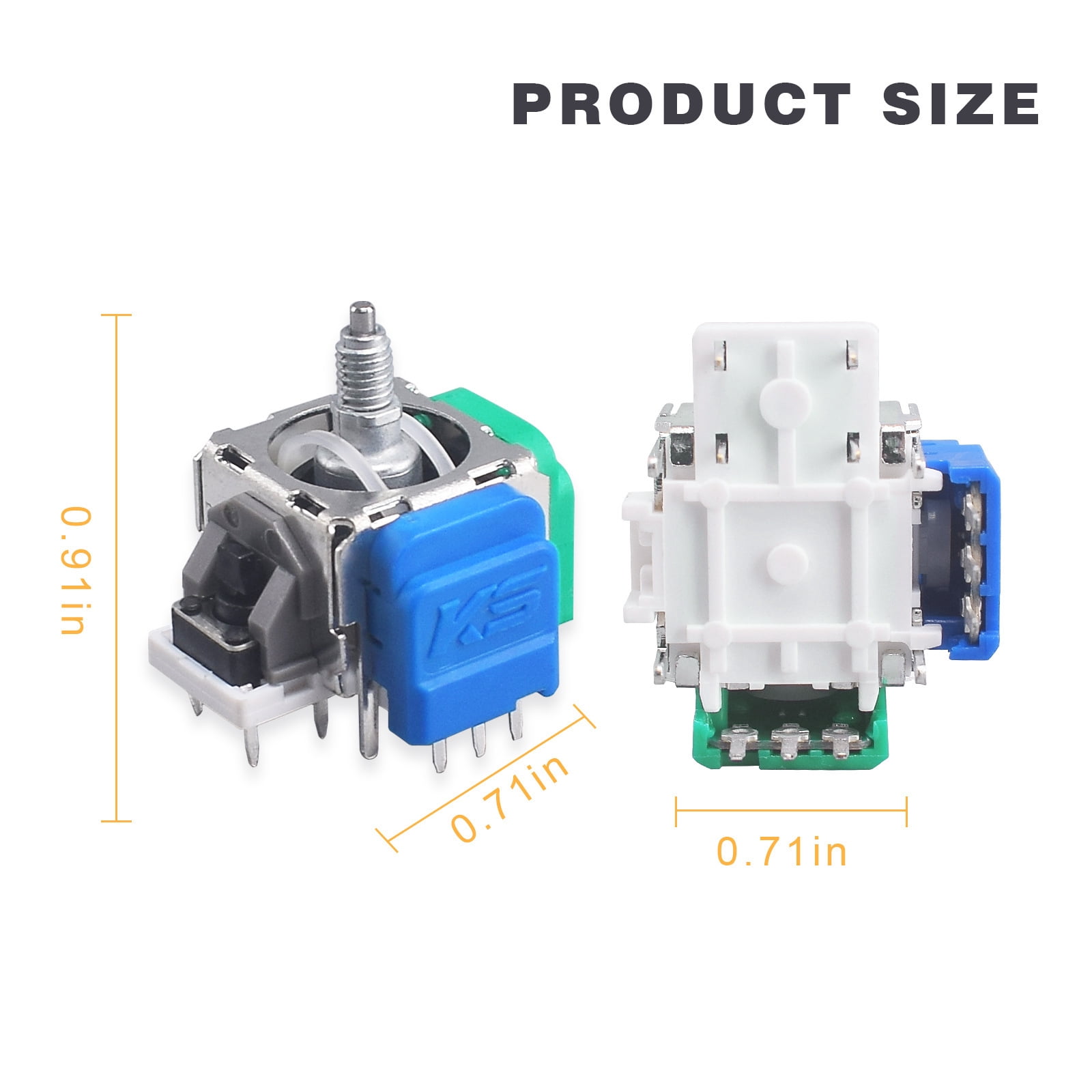 JS13 PRO Upgraded TMR Magnetic Resistance Joystick - Hall Effect 3D ...