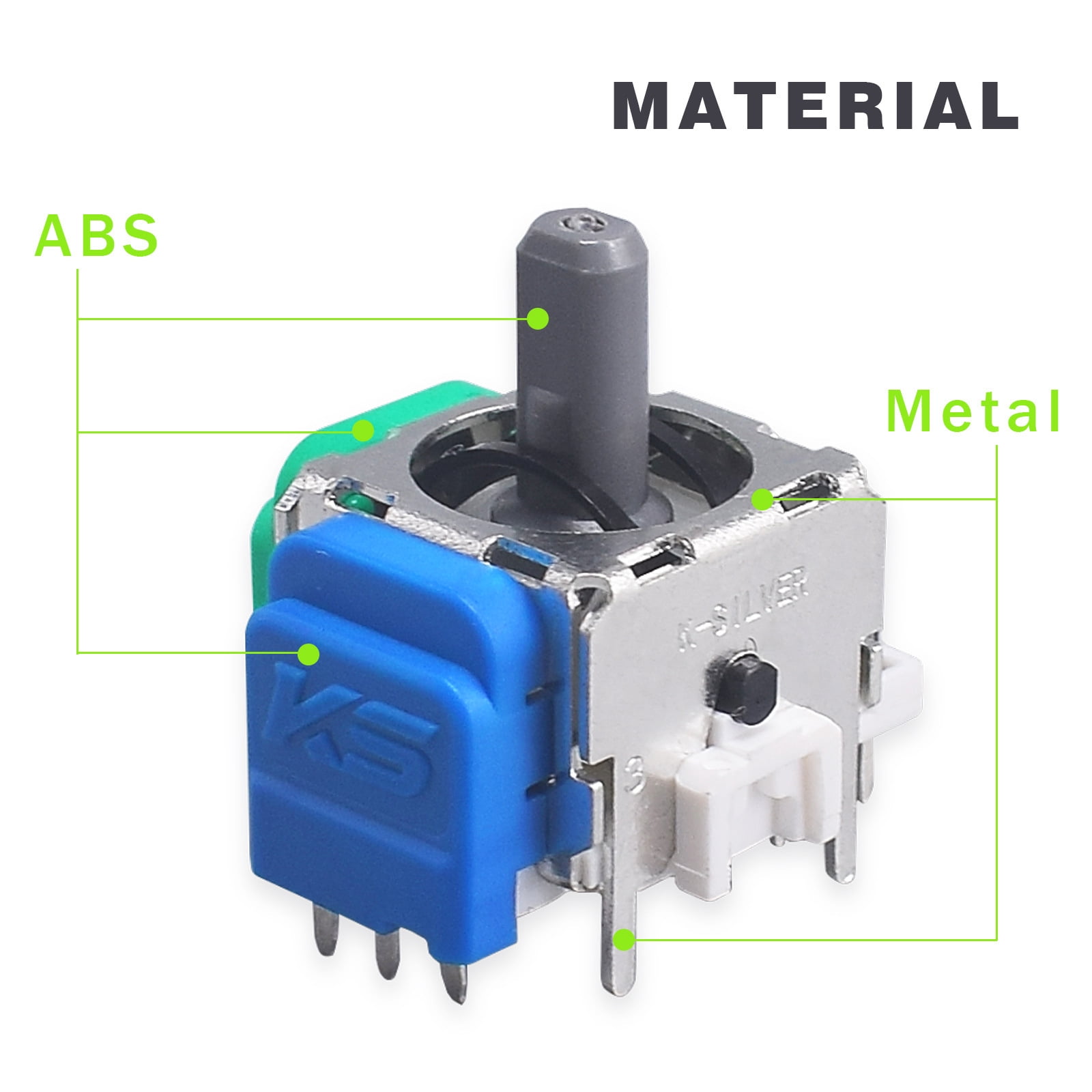 JS13 PRO Upgraded TMR Magnetic Resistance Joystick - Hall Effect 3D ...