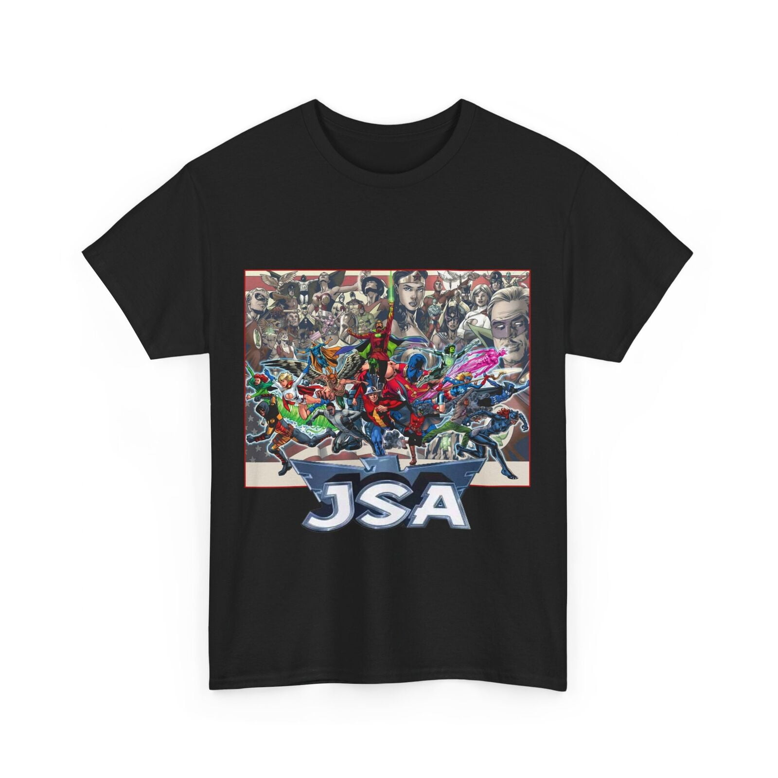 JSA T-Shirt - DC Comics - Huge Line-up - Dr Fate, Power Girl, Alan ...