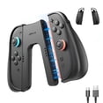 JSAUX Charging Grip for Nintendo Switch 2, Magnetic Controller Grip ...