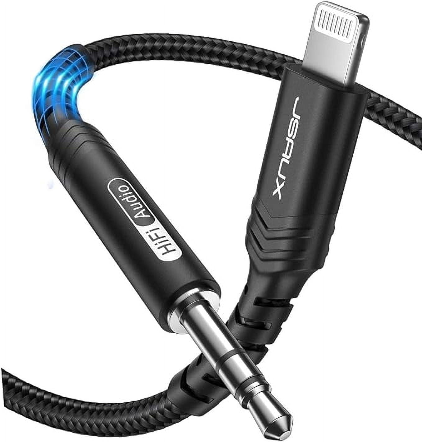 JSAUX Lightning to 3.5mm Audio Cable 6FT, [Apple MFi Certified] iPhone ...