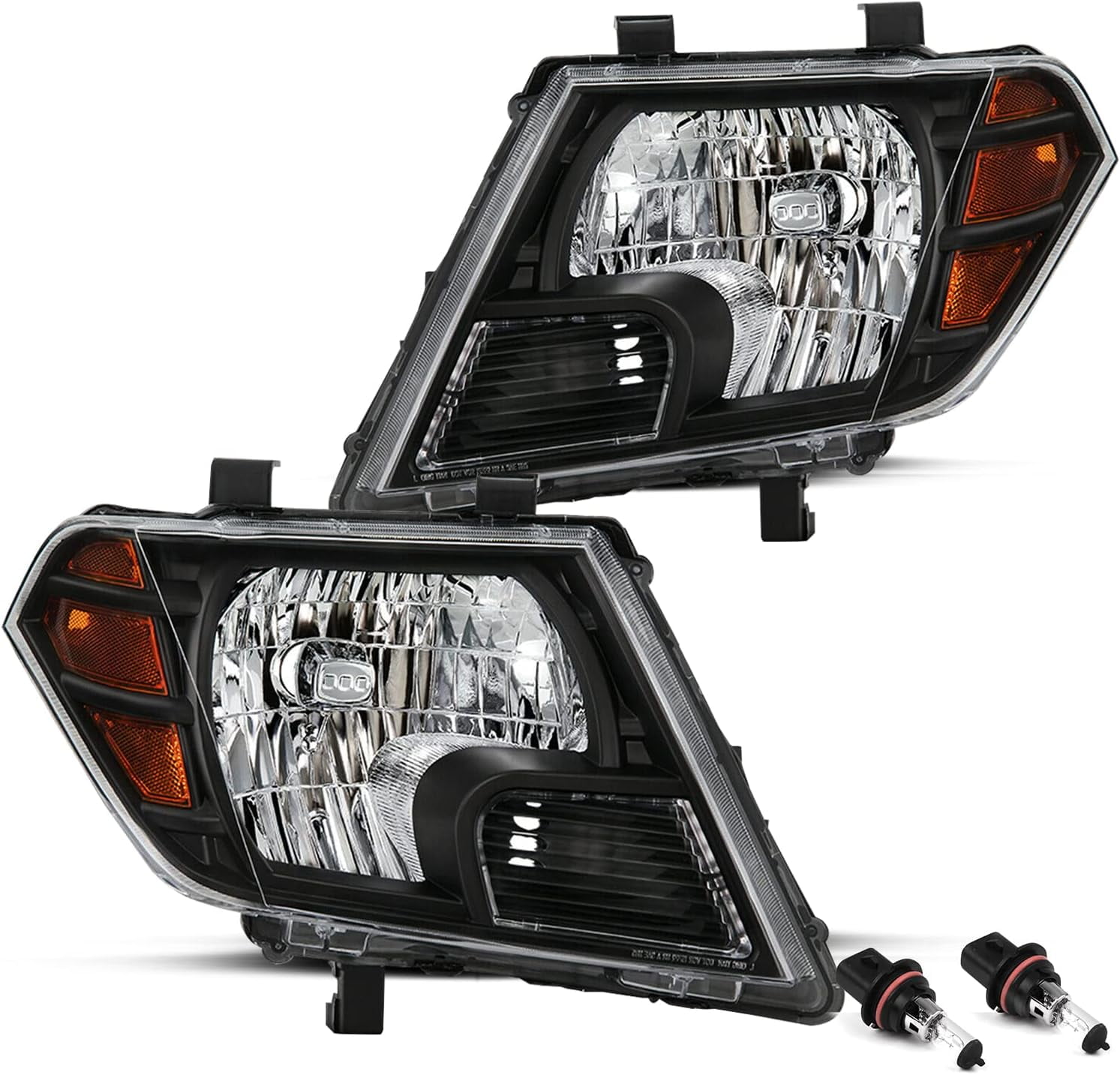 JSBOYAT Halogen Headlight Assembly Compatible with 2009-2021 Frontier ...