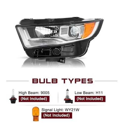 JSBOYAT Headlights fit for 2015 to 2018 Ford Edge SE/SEL/SEL Plus/Sport ...