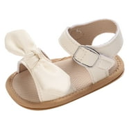Toddler Girl White Sandals Size 8 Easter Flower Girl Dress Shoes Open ...