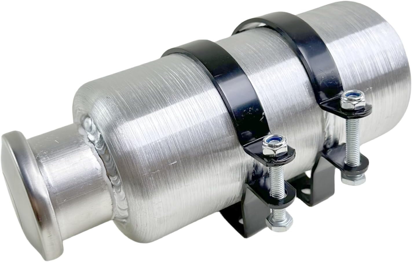 JSD 0.38 Gallon 4x8 Vertical Aluminum Round Gas Tank Fuel Cell Center ...