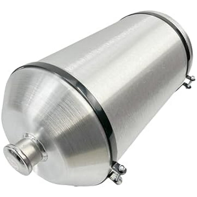 JSD 11.6 Gallon Portable Aluminum Gas Tank 12x24 Vertical Fuel Tank 1/4 ...
