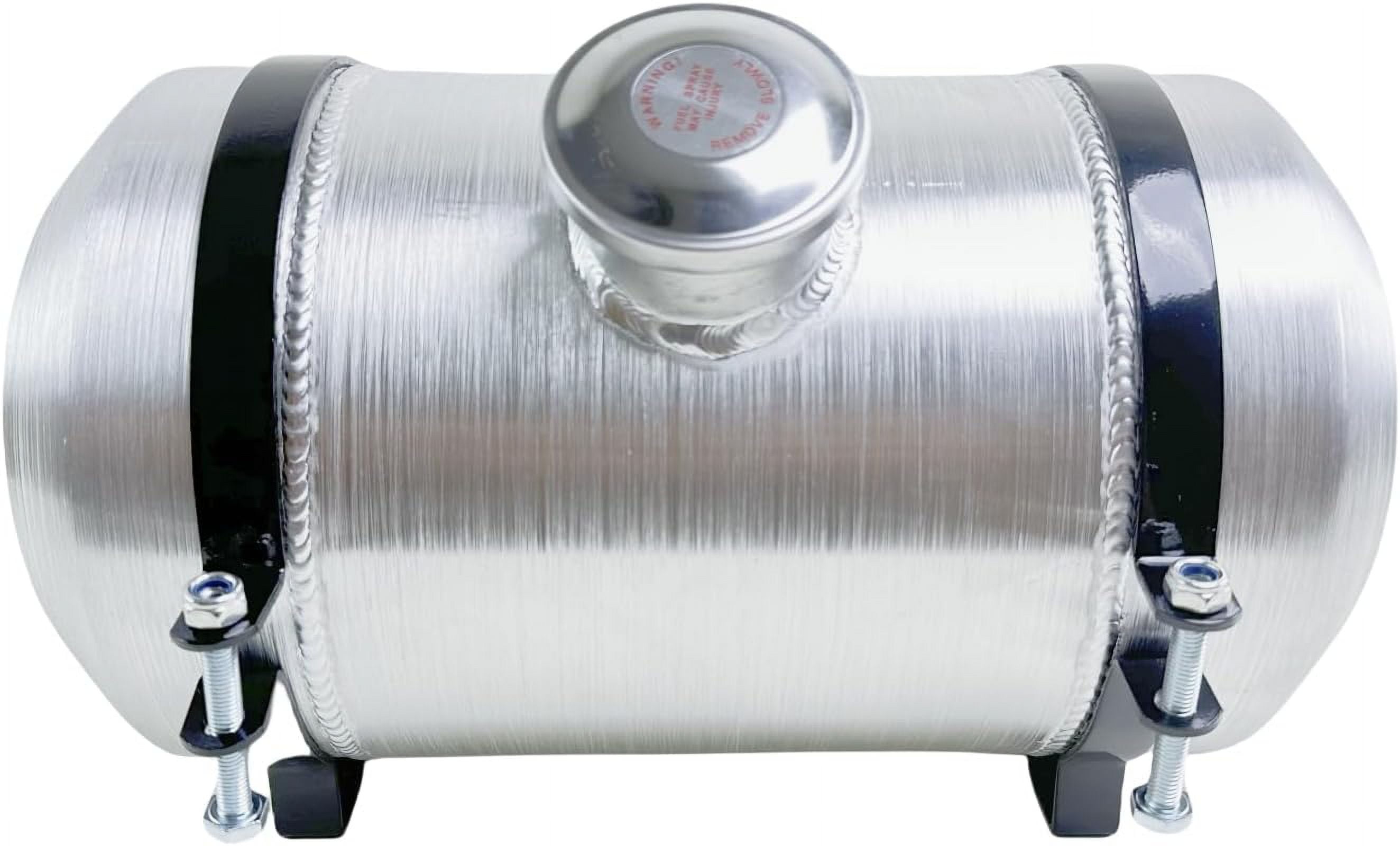 JSD 2.9 Gallon Overall 8x14" Aluminum Round Small Fuel Tank Spun Fuel ...