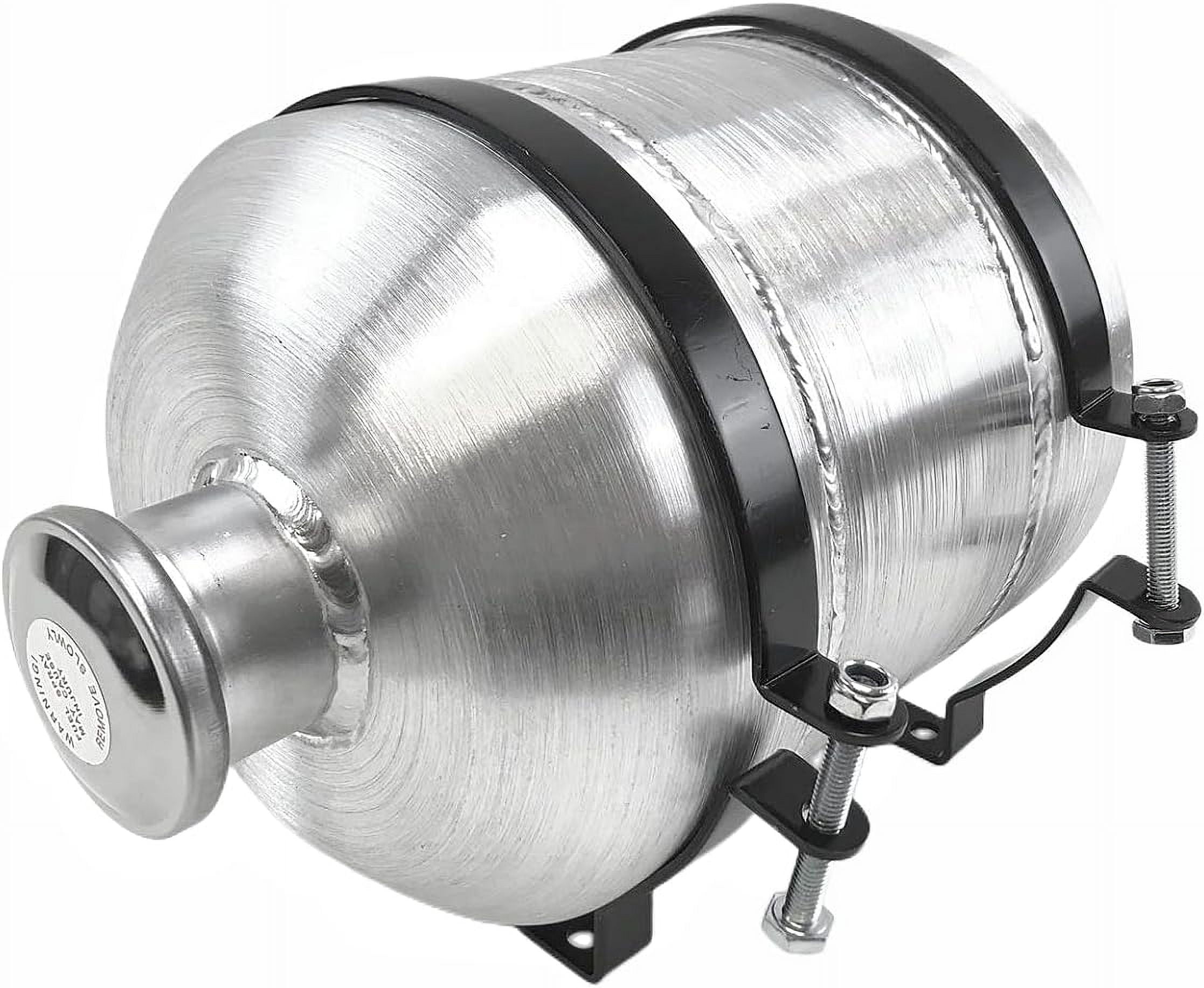 JSD 2 Gallon Universal Aluminum Vertical Small Gas Tank / Fuel Tank 8 x ...