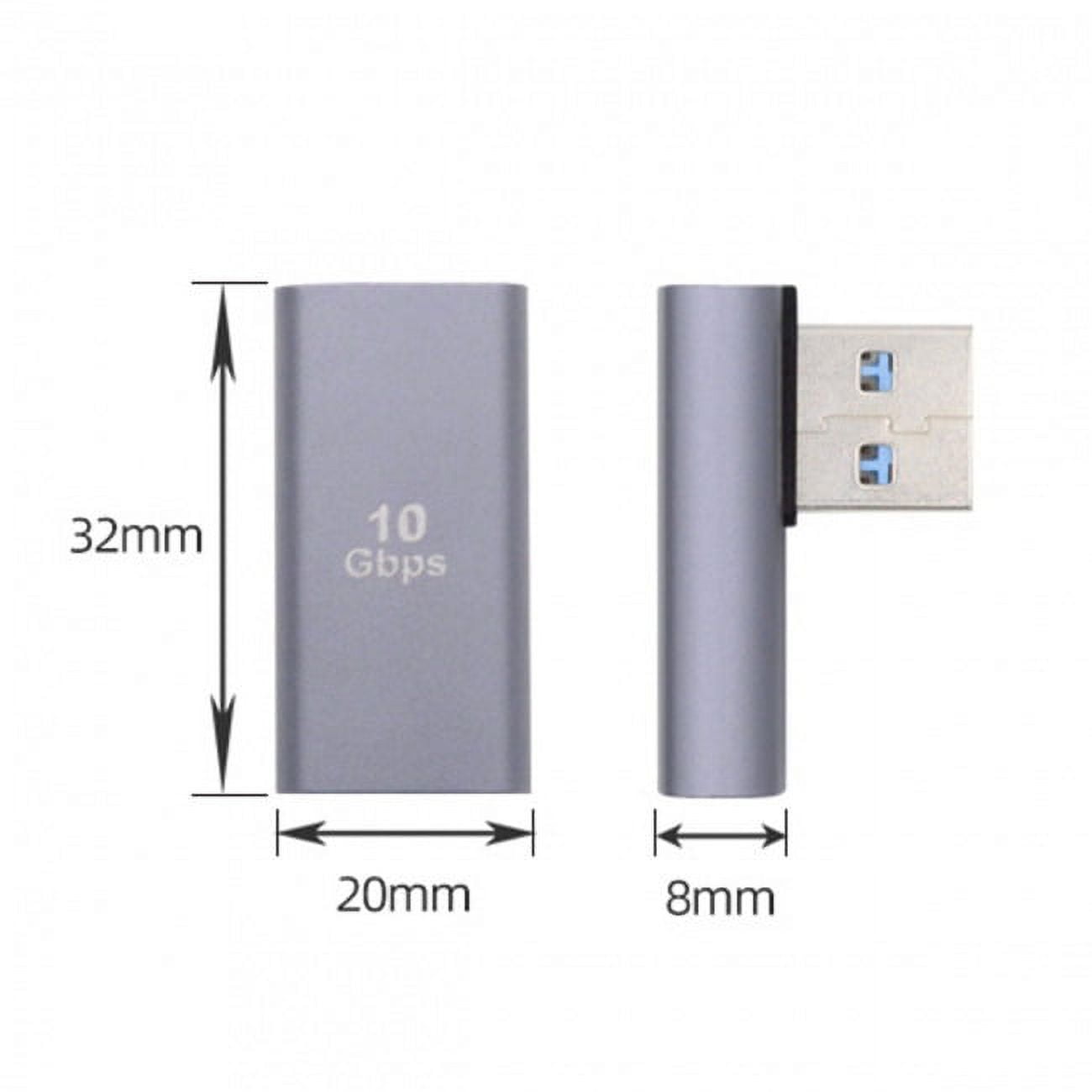 JSER 10Gbps USB3.0 Male to Female Extension Power Data Video Adapter ...
