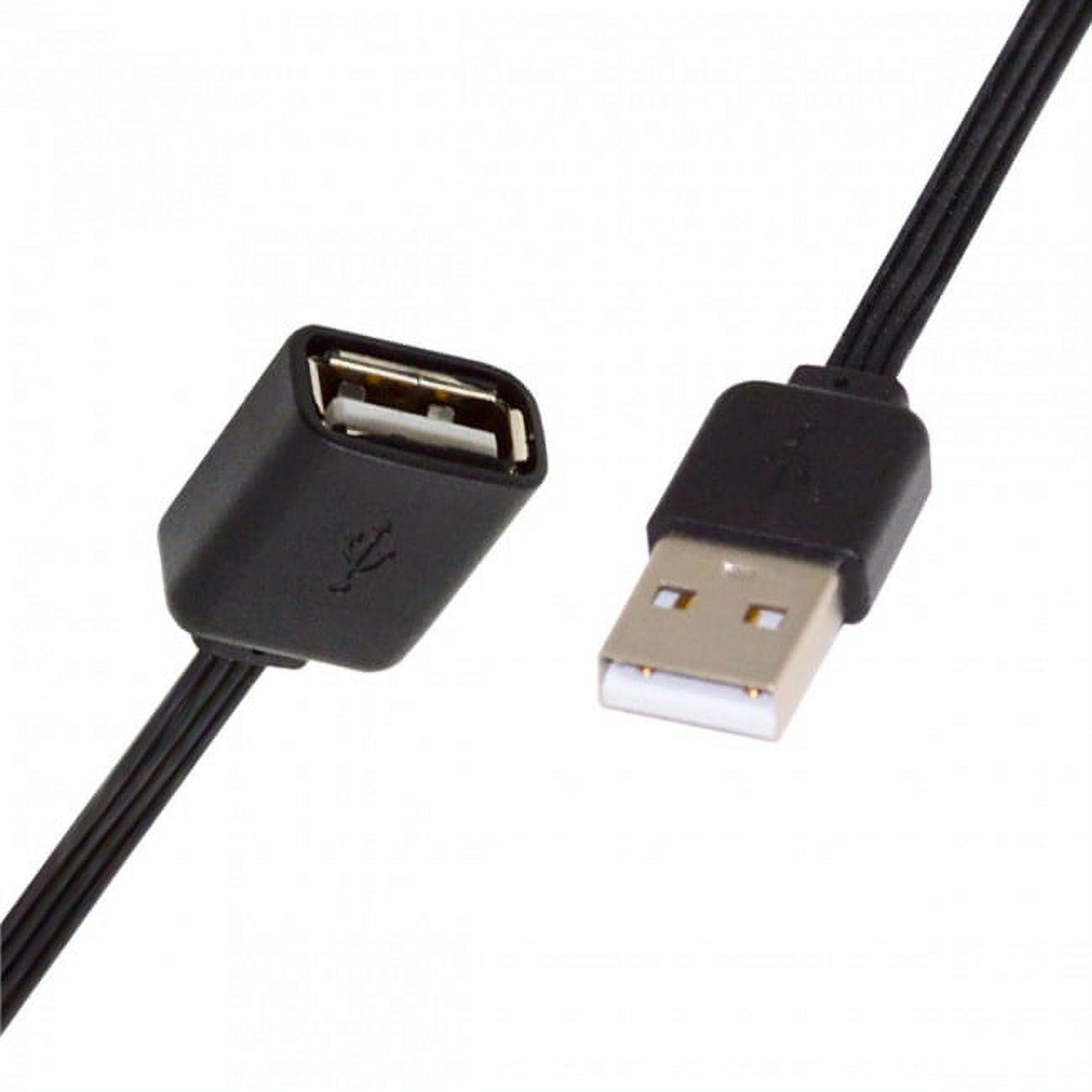 JSER 13cm USB 2.0 Type-A Male to Type-A Male Female Data Flat Slim FPC ...