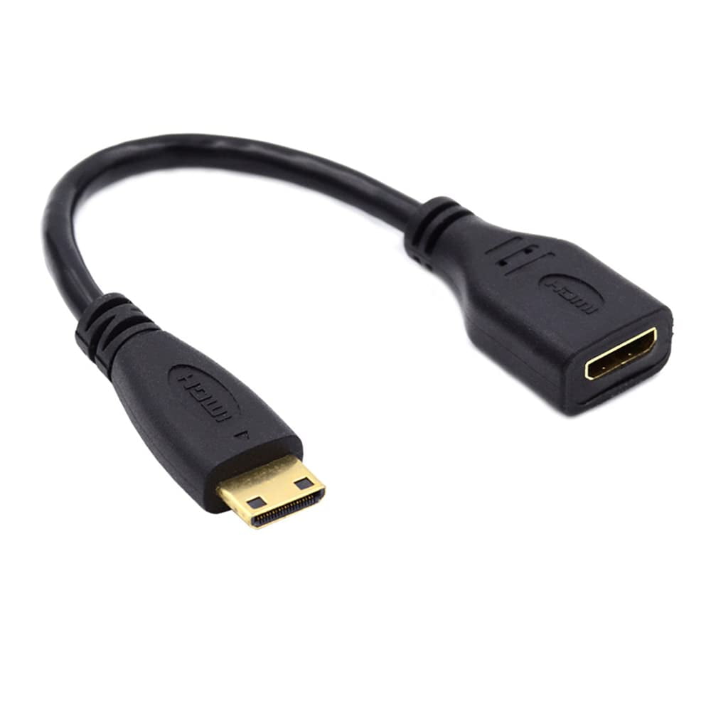 JSER 15cm Mini HDMI Type-C Socket Female to Mini HDMI Male Adapter ...
