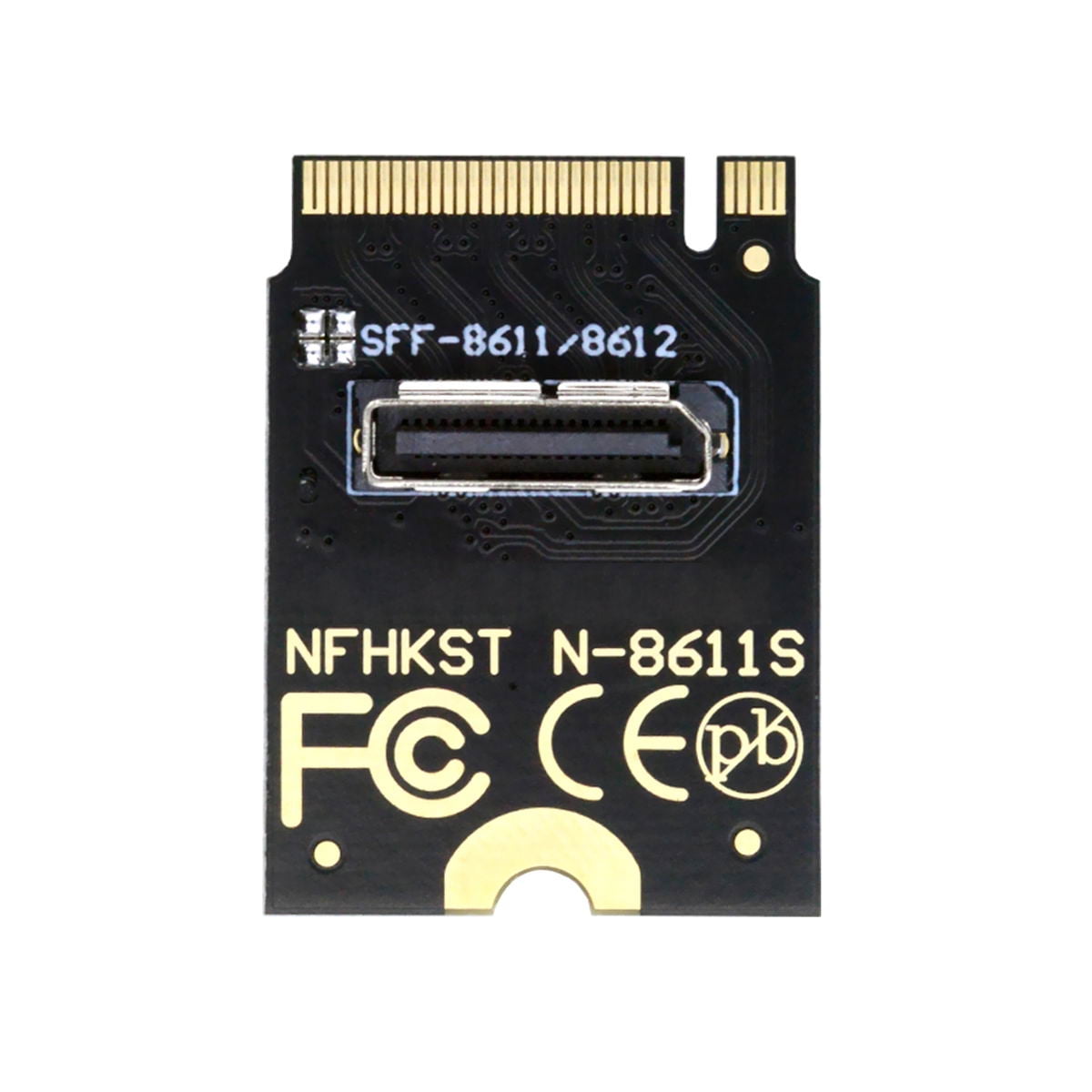 JSER 2230 PCI-E4.0 M.2 M-key to Oculink SFF-8612 SFF-8611 Vertical Host ...