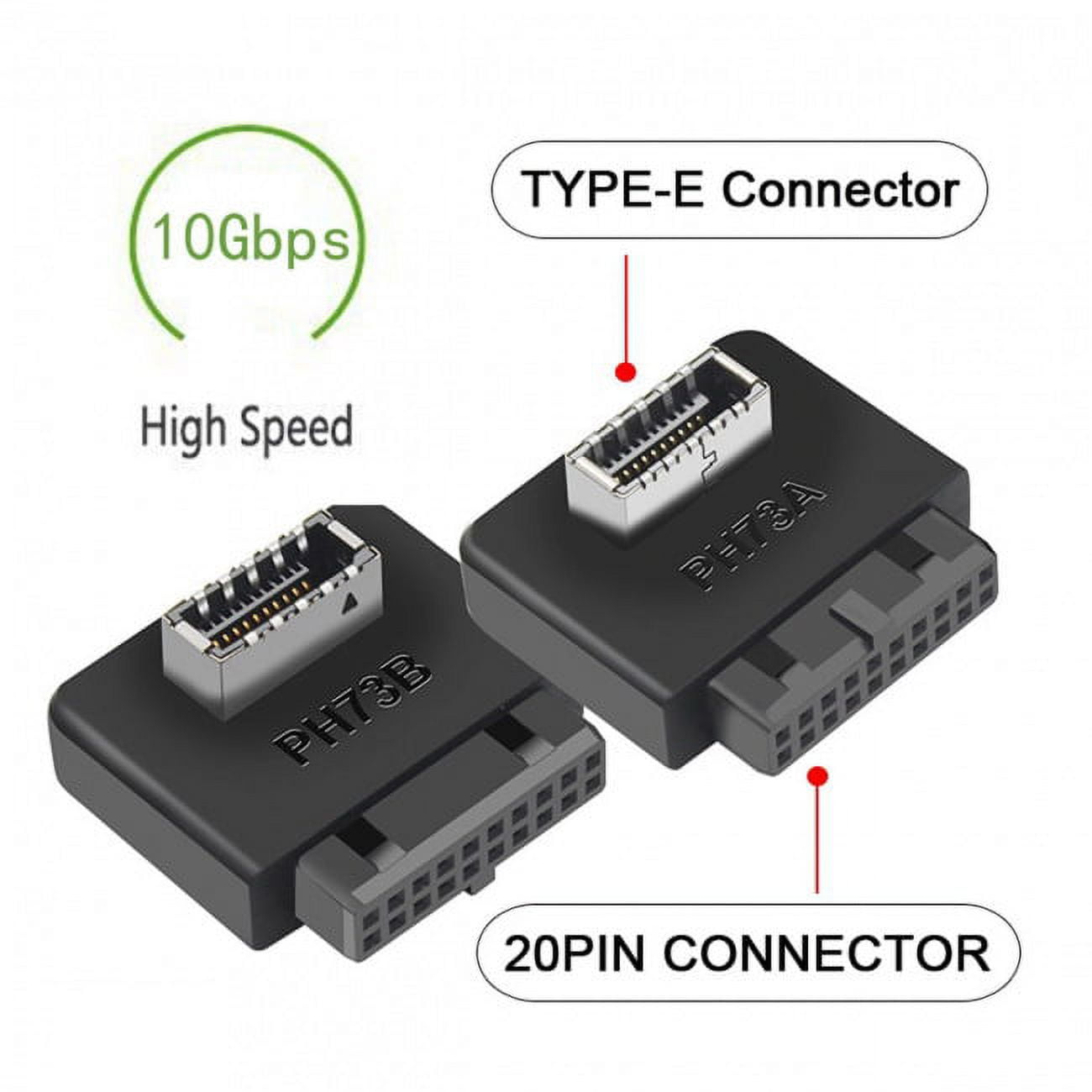 JSER 2pcs USB 3.1 Front Panel Socket Key-A Type-E to USB 3.0 20Pin ... JSER 2pcs USB 3.1 Front Panel Socket Key-A Type-E to USB 3.0 20Pin ...