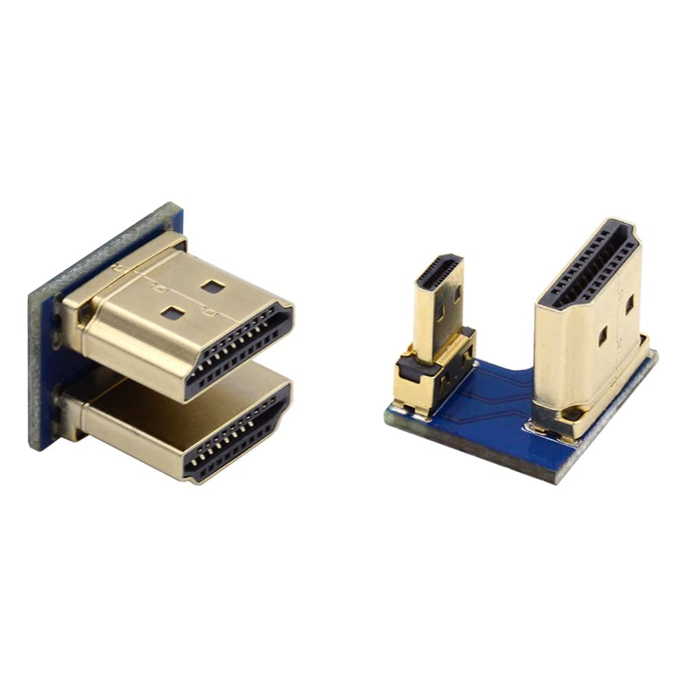 JSER 2pcs/set HDMI to Micro HDMI Type A to Type-D Male Connector Socket ...