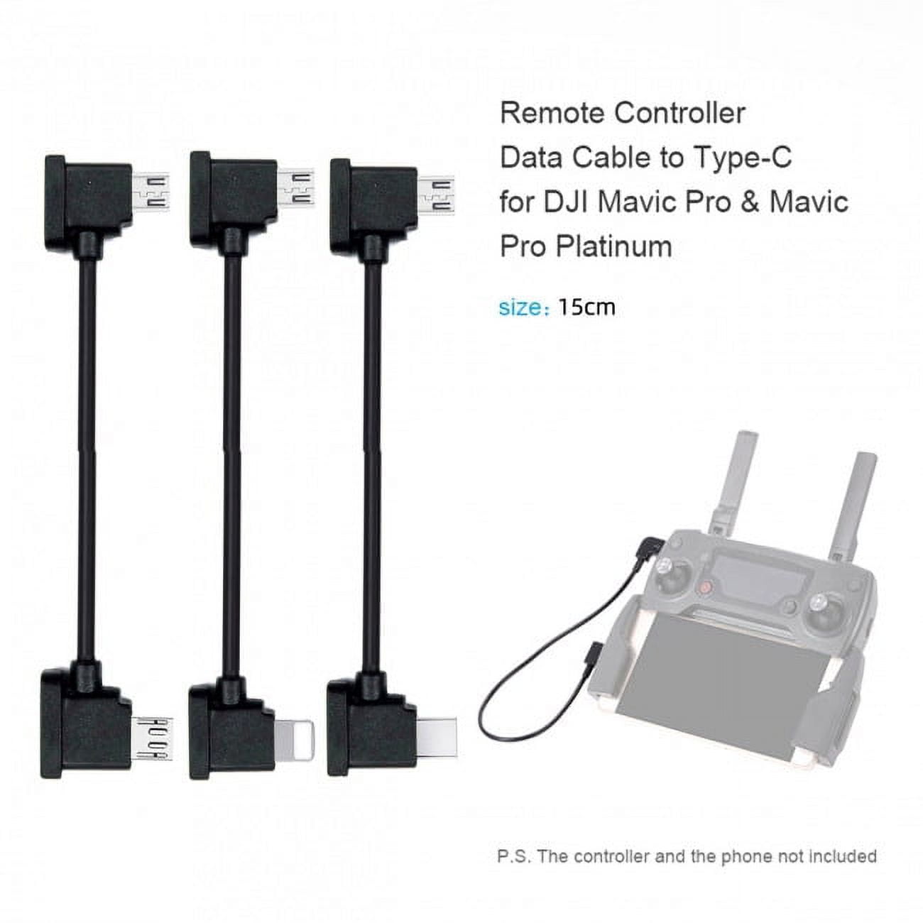 JSER 3pcs/set Remote Controller Data Cable Type-C Micro 8P to Micro USB ...