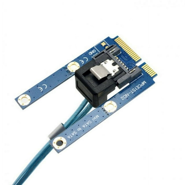 JSER 50mm Mini PCI-E mSATA SSD to Flat SATA 7pin Hard Disk Drive PCBA ...