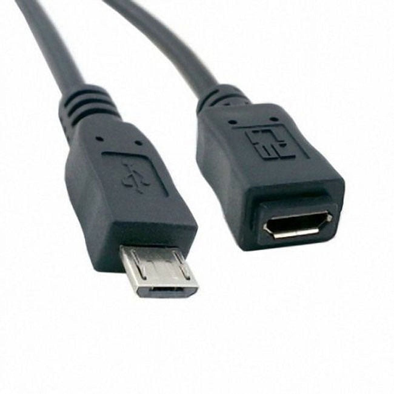 JSER 5ft Full Pin Connected Micro USB 2.0 Type 5Pin Male to Female ...