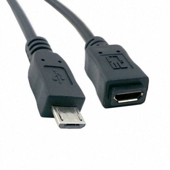 JSER 5ft Full Pin Connected Micro USB 2.0 Type 5Pin Male to Female ...
