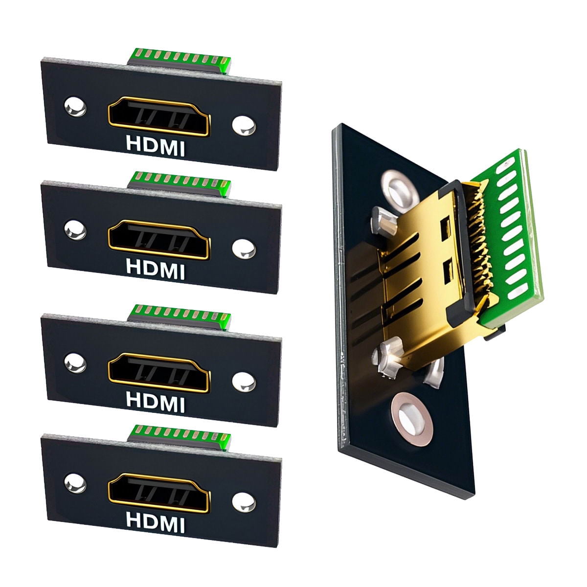 JSER 5pcs/set DIY OEM HDMI 8K Type-A Female Socket Connector Receptacle ...