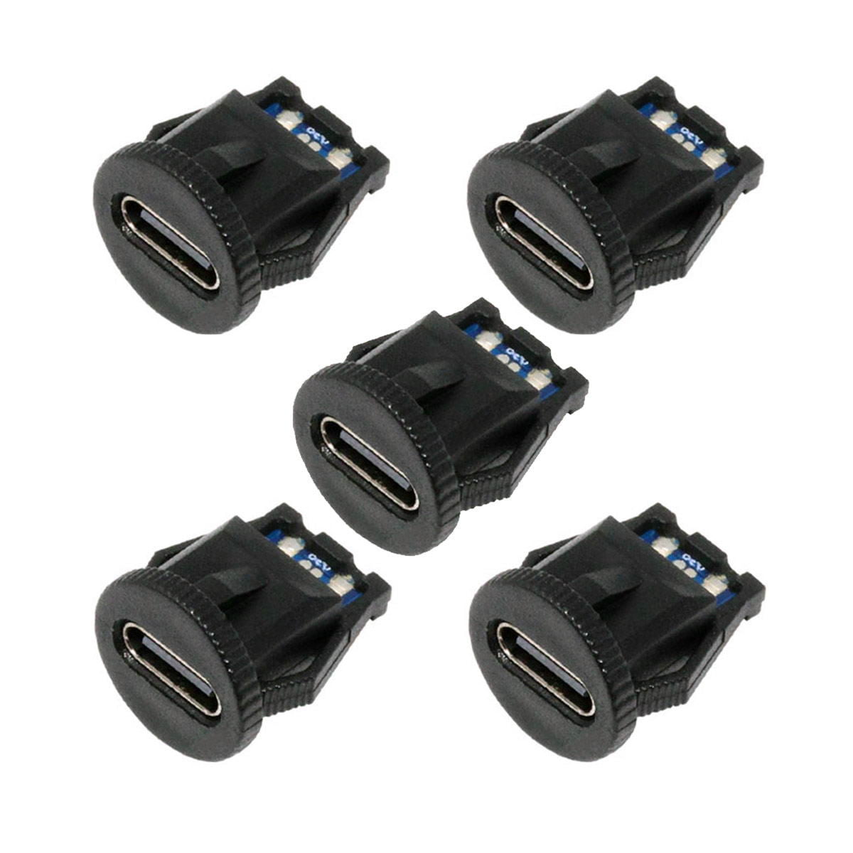 JSER 5pcs/set DIY OEM Type C Female Socket Connector to 6Pin PCBA ...