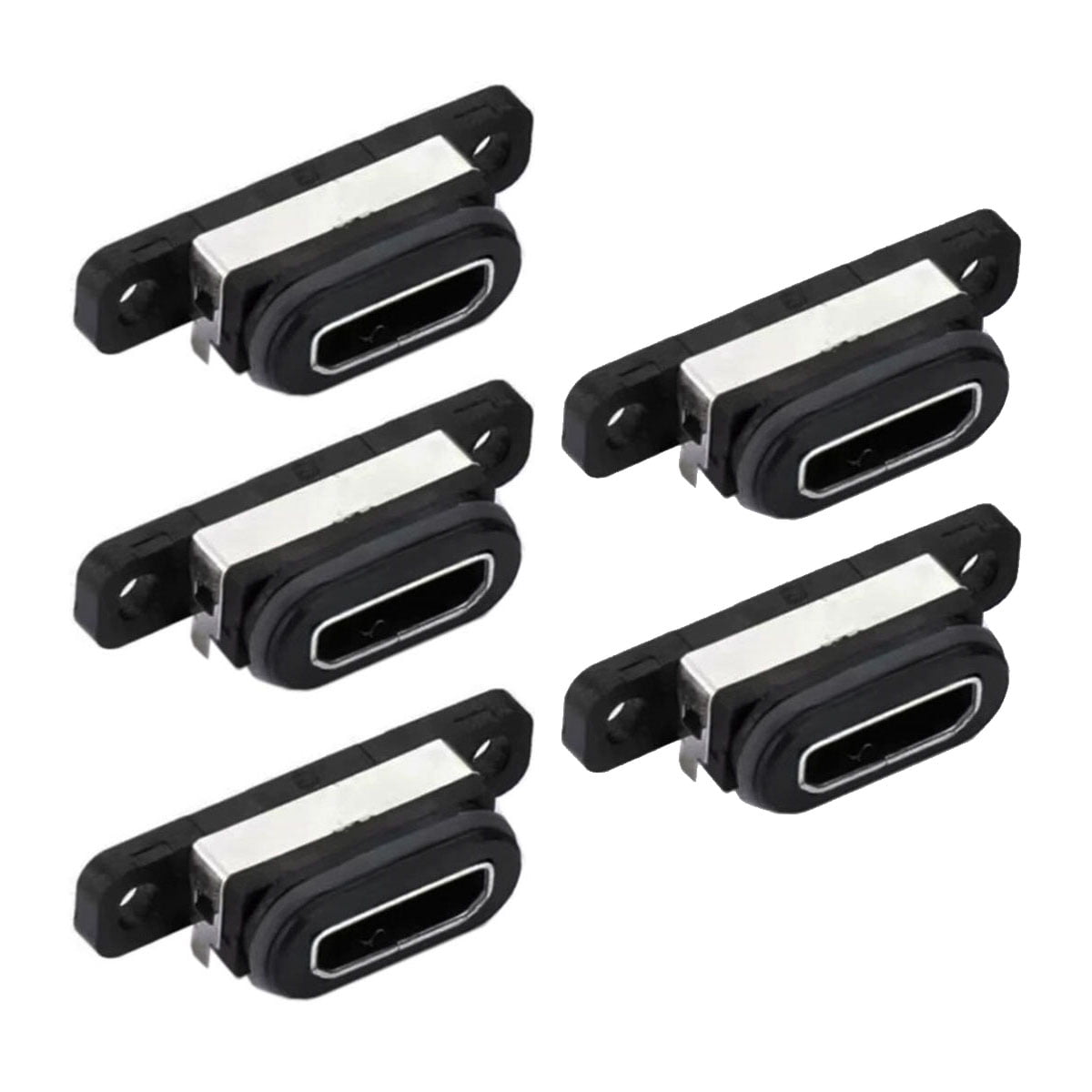 JSER 5pcs/set DIY OEM USB2.0 Micro-B Female Receptacle Socket Connector ...