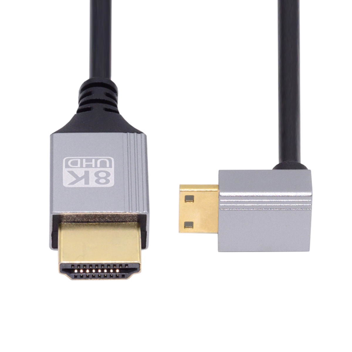 JSER 90 Degree Down Angled Mini HDMI 2.1 Ultra Thin HDTV Cable 8K 4K ...