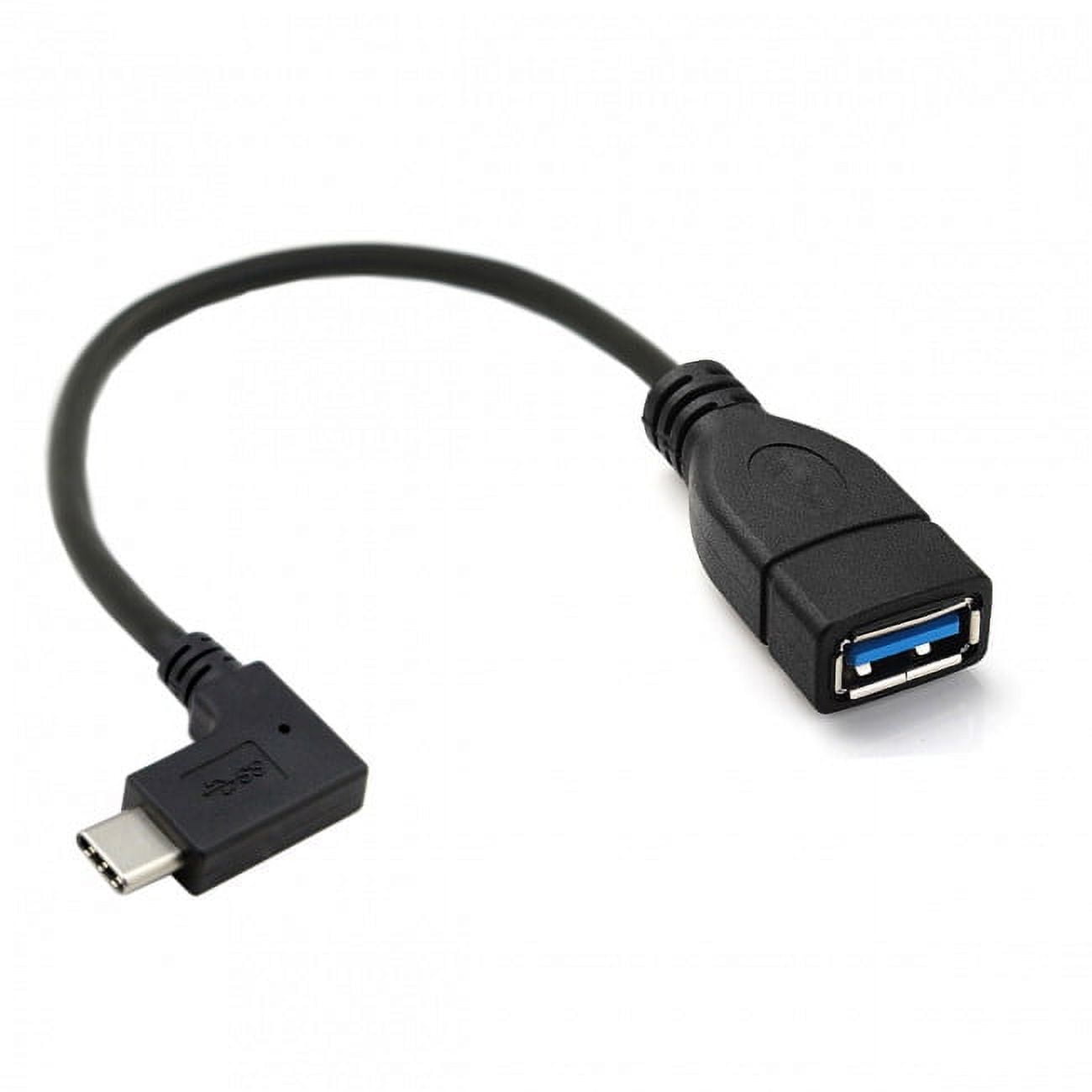 JSER 90 Degree Right Angled USB-C USB 3.1 Type C Male to A Female OTG ...