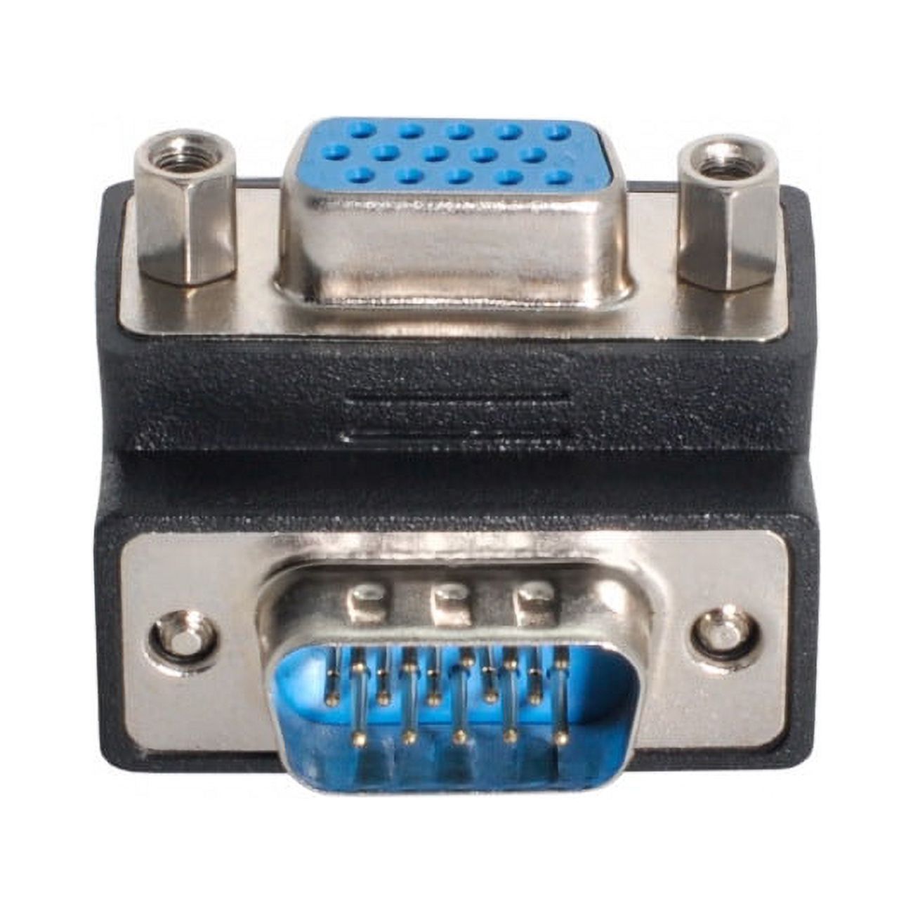 JSER 90 Degree Up Angled VGA SVGA Male To Female Extension Adapter for Monitor Projector ...