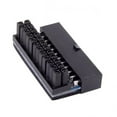 JSER ATX 24Pin Female to 24pin Male 90 Degree Power Adapter Mainboard ...