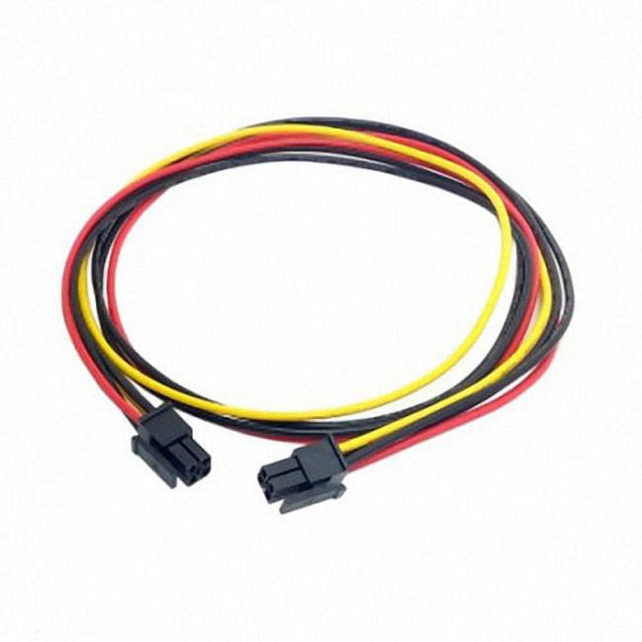 JSER ATX Molex Micro Fit Connector 4Pin Male to Male Power Cable 60cm - Walmart.com