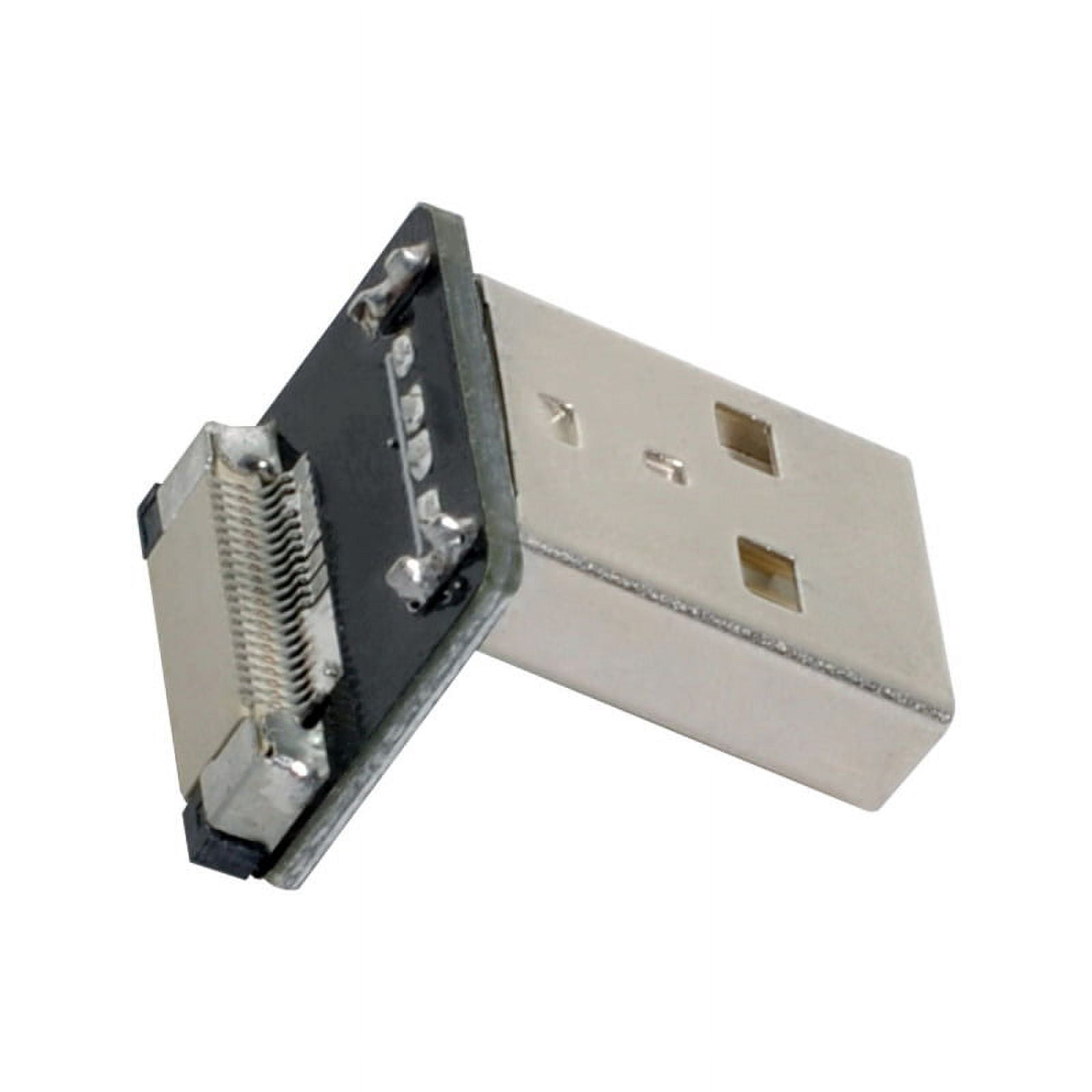 JSER CYFPVUSB USB2.0 Male 90 Degree Down Angled Type-A Connector Socket ...