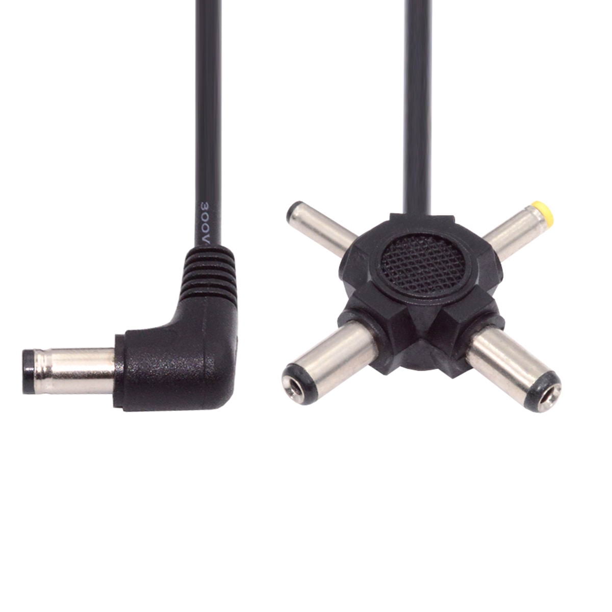 JSER DC 5.5mm Plug to 4-in-1 DC 5V 5.5x2.5mm 5.5x2.1mm 4.0x1.7mm 3.5x1 ...