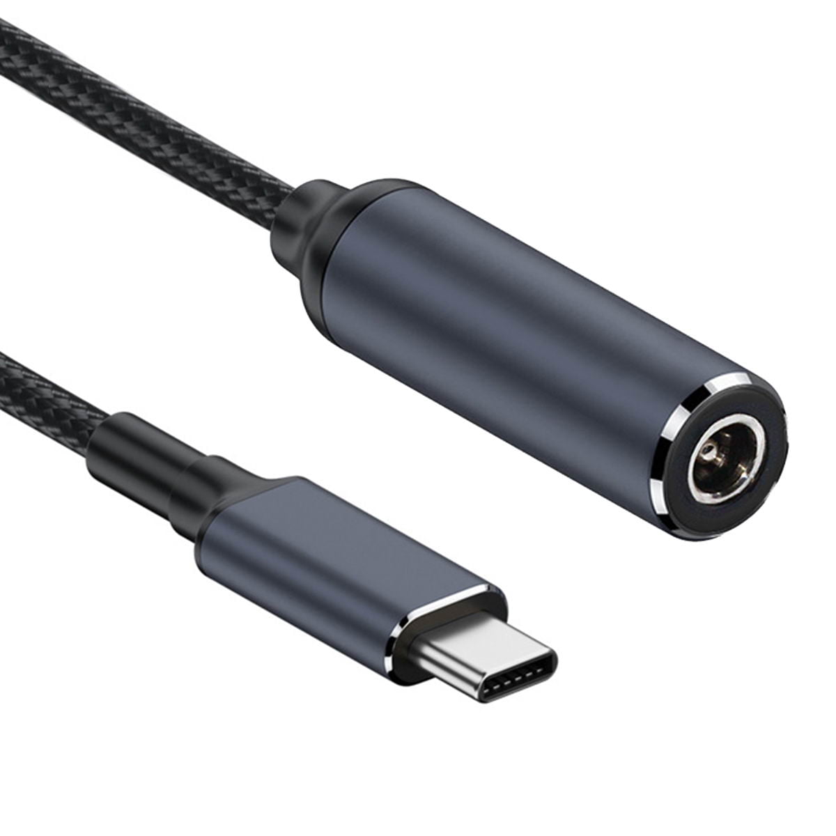 JSER DC Jack 5.5X2.1mm Input to USB-C Type-C Power 100W Charge Cable ...