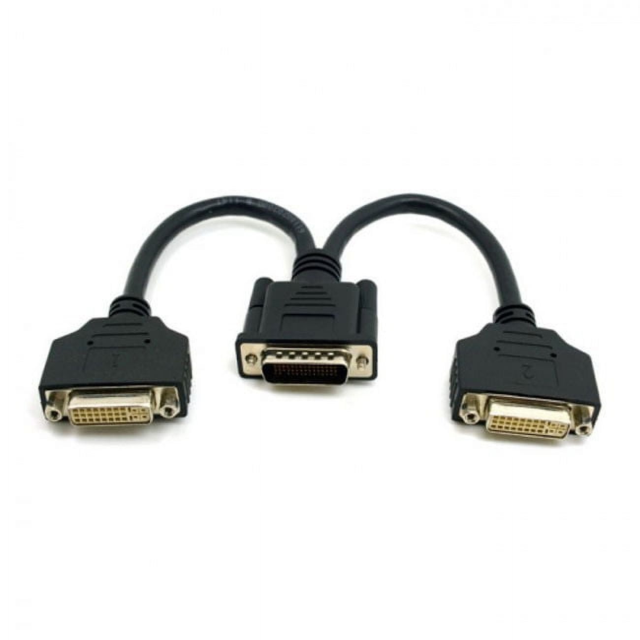 JSER DMS-59pin Male to Dual DVI 24+5 Female Female Splitter Extension ...