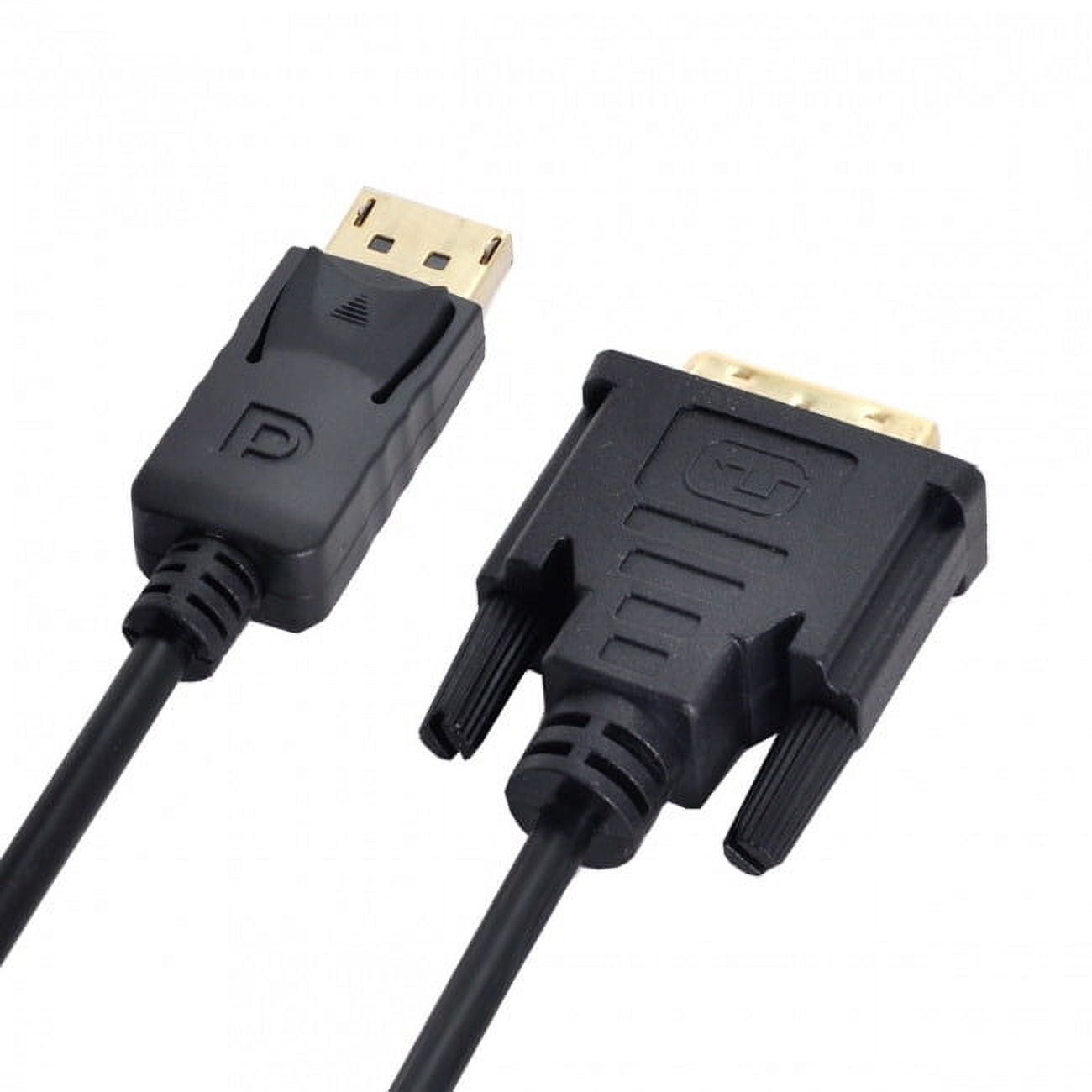 JSER DisplayPort DP Male Source to DVI Male Single Link Video Cable 6ft ...