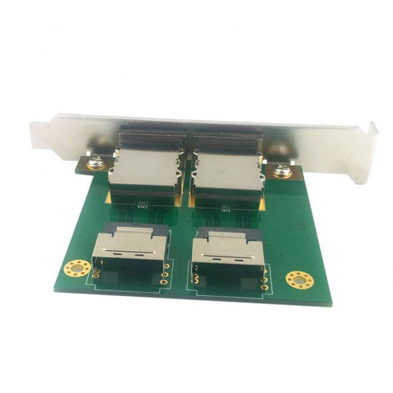 JSER Dual Ports Mini SAS SFF-8088 To SAS 36Pin SFF-8087 PCBA Female ...