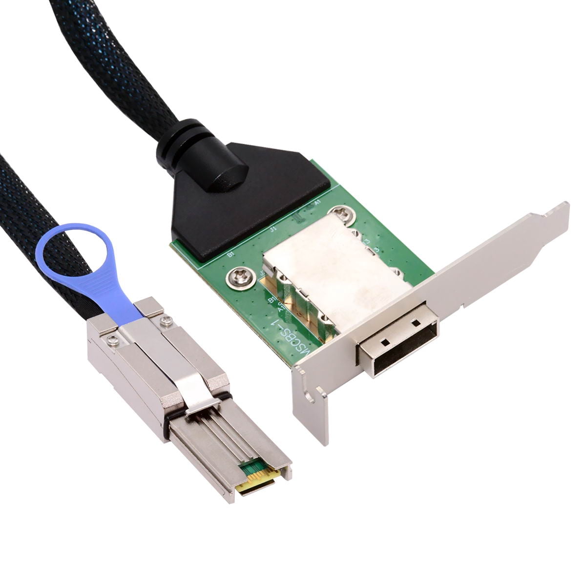 JSER External Mini SAS SFF-8088 Male to SFF-8088 Female Extension Cable ...