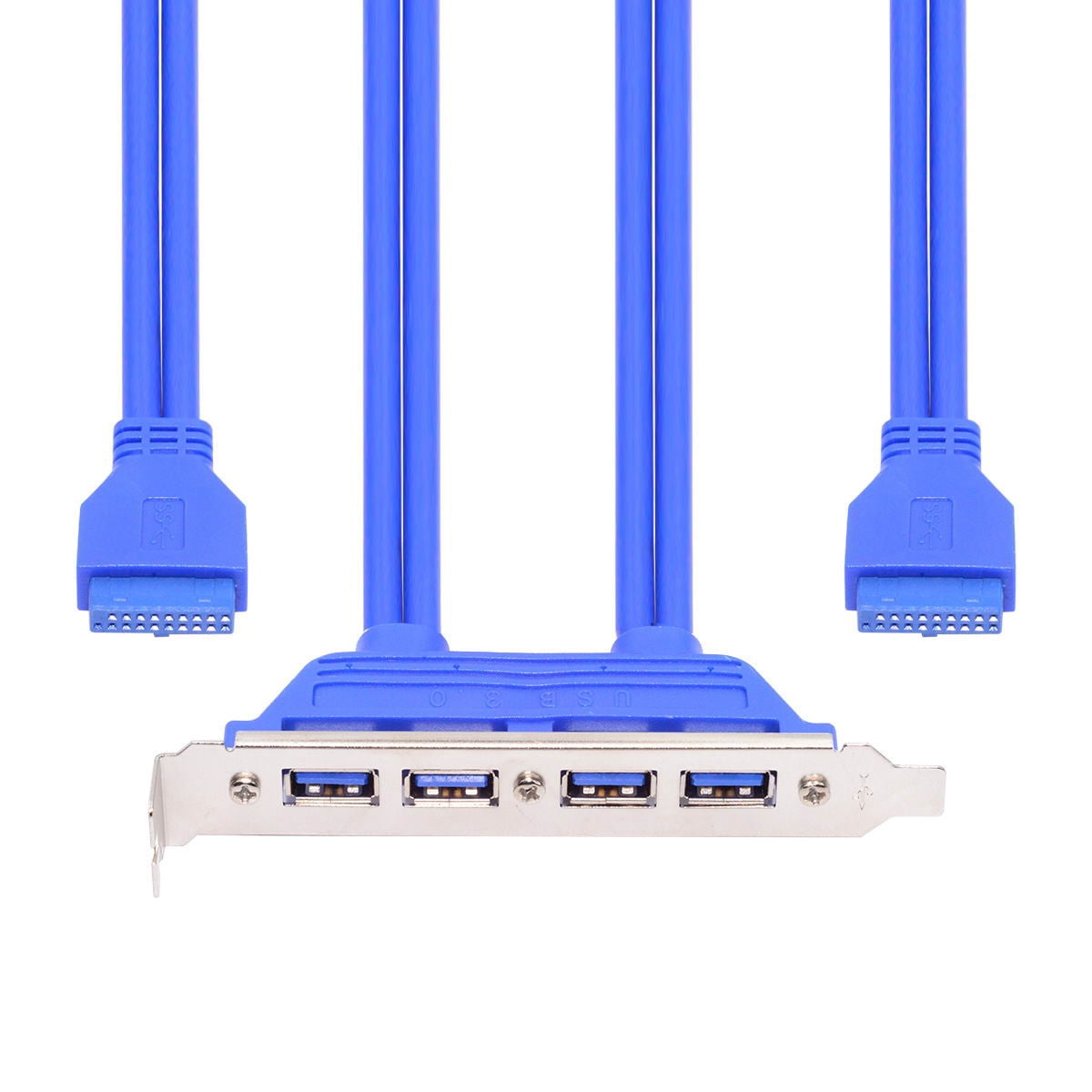 JSER Internal Four Ports USB 3.0 Female Mount Panel to Motherboard ...