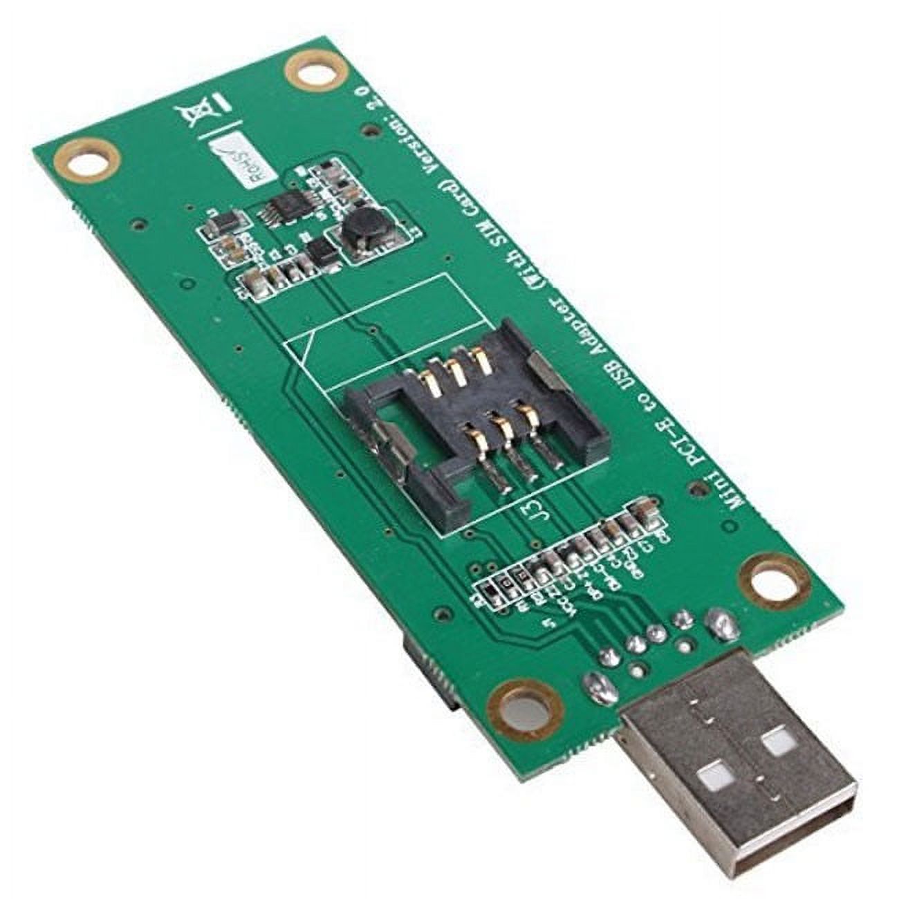 JSER Mini PCI-E Wireless WWAN to USB Adapter Card with SIM Card Slot ...