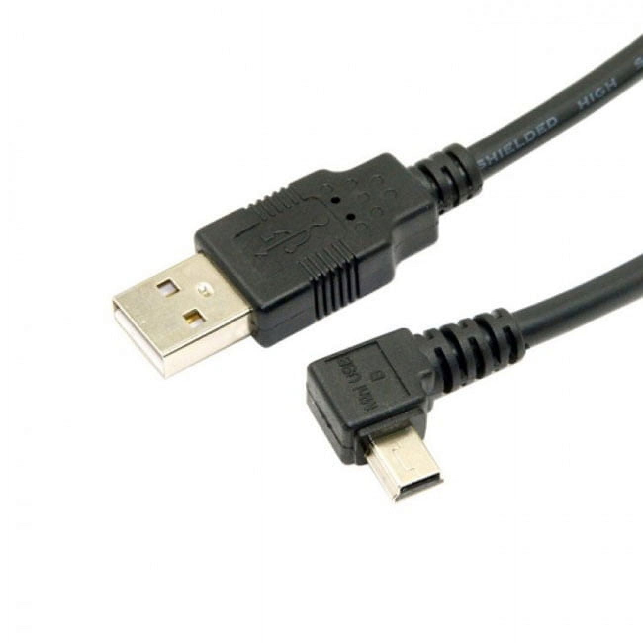 JSER Mini USB B Type 5pin Male Right Angled 90 Degree to USB 2.0 Male ...