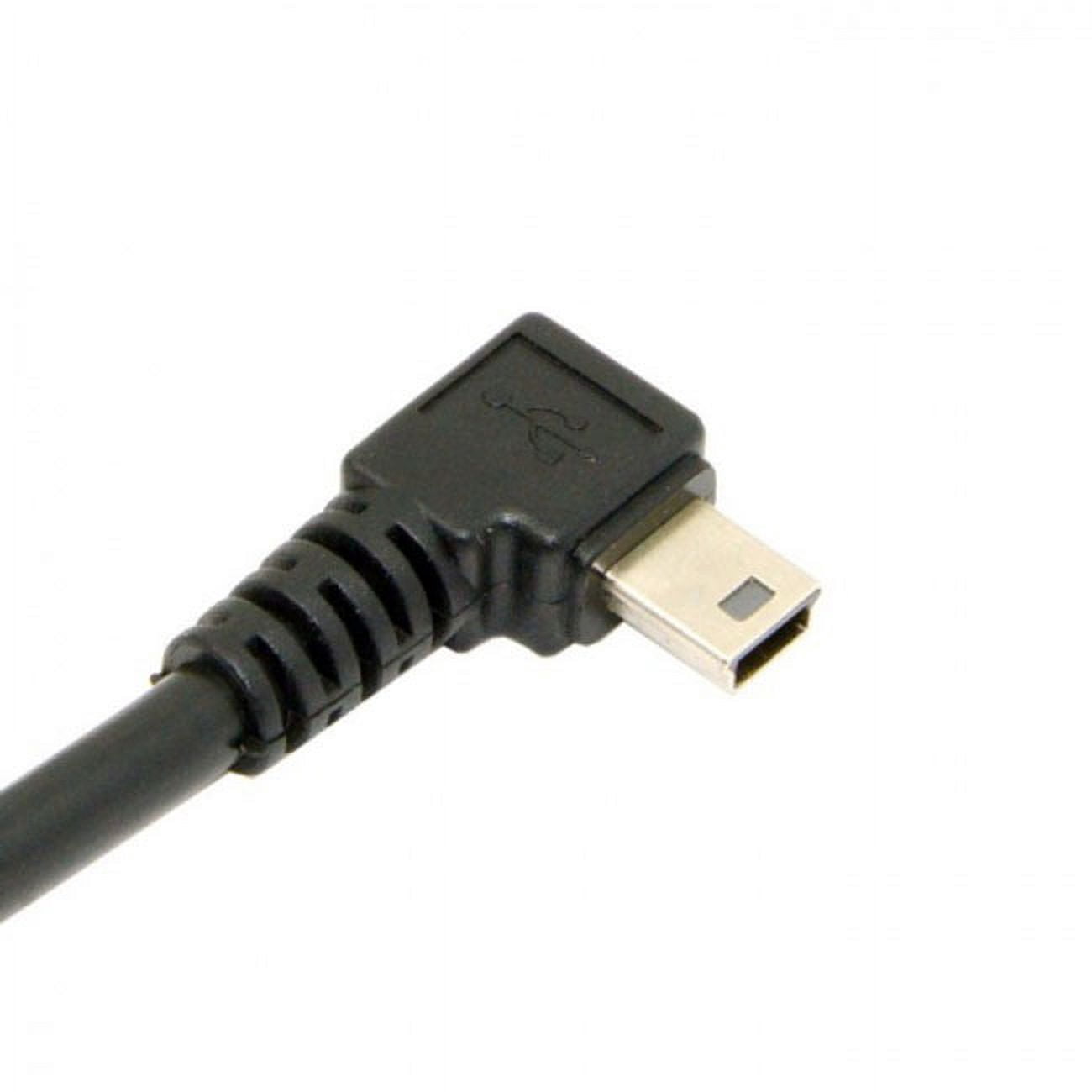 JSER Mini USB B Type 5pin Male Right Angled 90 Degree to USB 2.0 Male ...