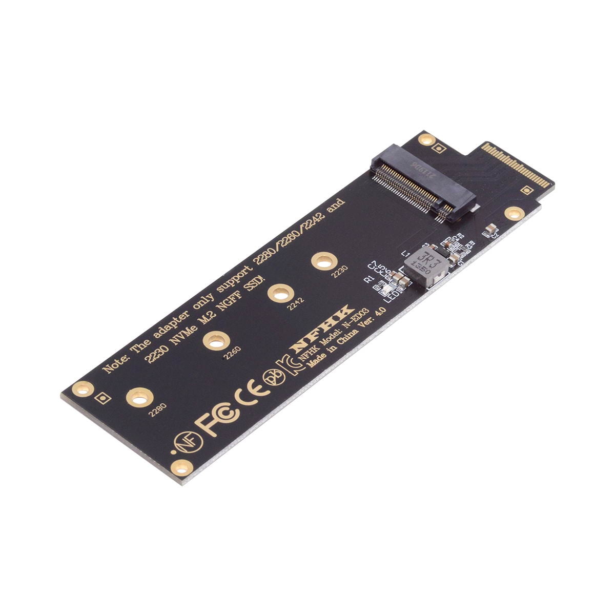 JSER NVMe NGFF M-key 4X to PCI-E Ruler 1U GEN-Z EDSFF Short SSD E1.S Host Carrier Adapter ...